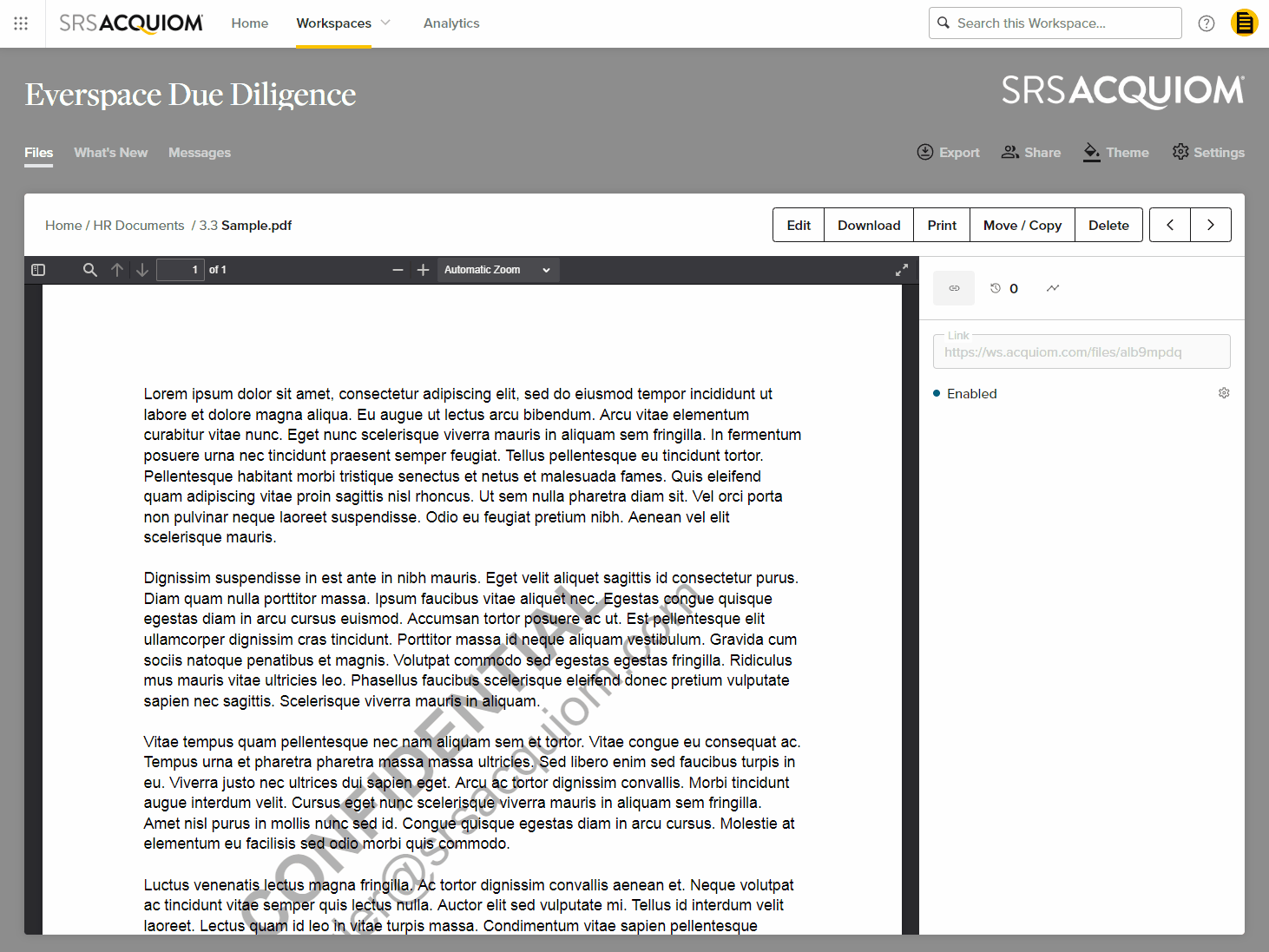 Redacting Documents – SRS Acquiom Support