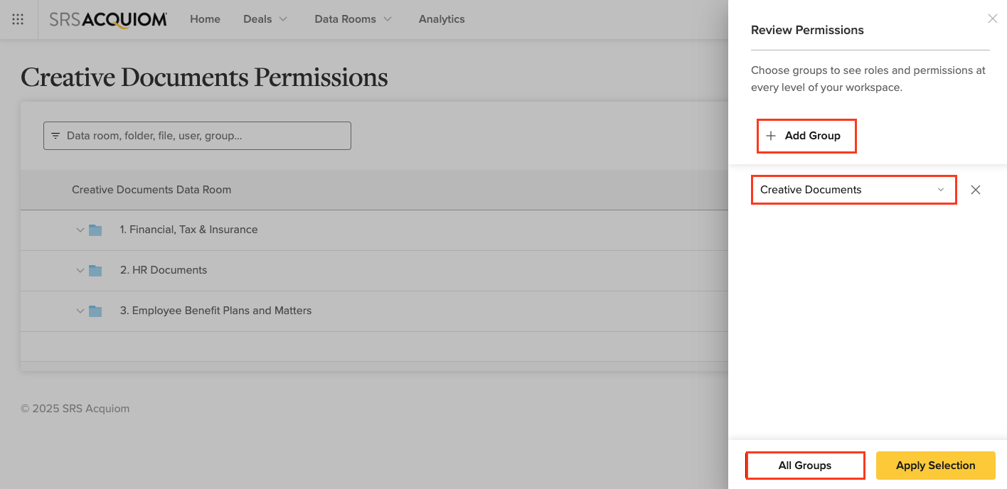 Managing Permissions for Folders and Files – SRS Acquiom Support